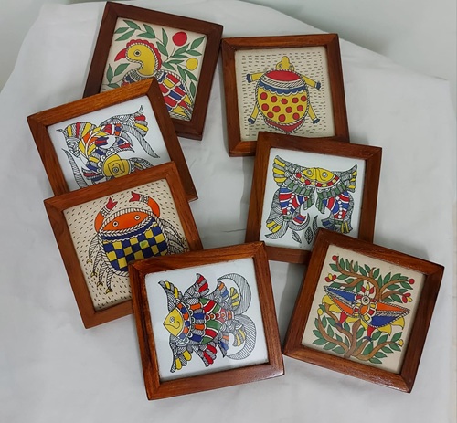 Mithila Art Coaster Single pc. – Some Fine Handicrafts